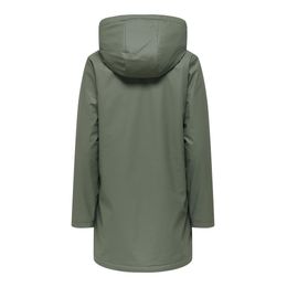 Only Damen Funktionsmantel "ONLSALLY RAINCOAT OTW NOOS", wei&szlig;, Gr. XS, unifarben, Web, Obermaterial: 100% Polyester, M&auml;ntel, mit Kapuze und