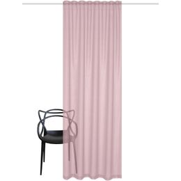 Gardine Home Wohnideen, B:140cm H:245cm, rosa, Voile, Polyester, Gardinen, "DOLLY", transparent