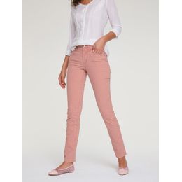 Heine Damen Cordhose, rot, Gr. 20, unifarben, 98% Baumwolle, 2% Elasthan, Hosen