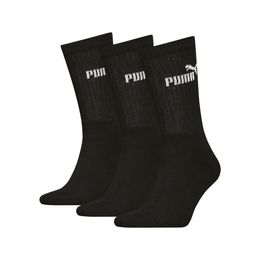 Puma M&auml;dchen Freizeitsocken, Gr. 35, schwarz, Obermaterial: 72% Baumwolle, 25% Polyester, 2% Polyamid, 1% Elasthan, unifarben, Socken, Atmungsaktiv,