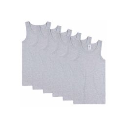 Sanetta Jungen Unterhemd "Unterhemd 6er Pack", Gr. 140, grau, Obermaterial: 100% Baumwolle CO., Unterhemden