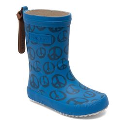 bisgaard M&auml;dchen Gummistiefel "fashion Weite: normal", Gr. 29, blau, Gummi, gemustert, Schuhe, Matschstiefel mit Print, Gr&ouml;&szlig;enschablone zum Download