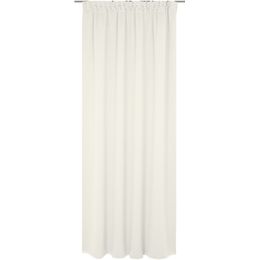 Vorhang WIRTH, B:132cm H:145cm, beige, Jacquard, Baumwolle, Polyester, Wohnzimmer, Gardinen, "Berwick"