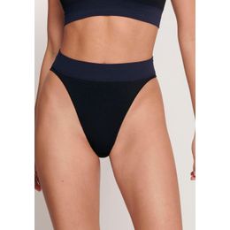 Sloggi Damen Slip "EVER Infused Aloe", Gr. L, schwarz, Single Jersey, Obermaterial: 72% Polyamid, 17% Elasthan, 11% Polyethylen, Unterhosen,