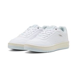 Puma Damen Sneaker "Court Classic Sneakers Damen", Gr. 42, silber, Obermaterial: Synthetik; Futter: Textil; Innensohle: Textil; Laufsohle: Gummi,