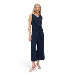 BETTY & CO BETTY & CO Damen Overall "Damen Jumpsuit ohne Arm", blau, Gr. 40, Obermaterial: 100% Polyester. Futter: 100% Polyester., Overalls, Falten