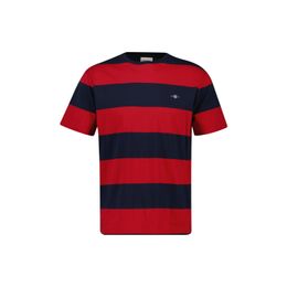Gant Damen T-Shirt "T-Shirt BAR STRIPE T-SHIRT 1er Pack", rot, Gr. XXXL, Obermaterial: 100% Baumwolle CO., Shirts