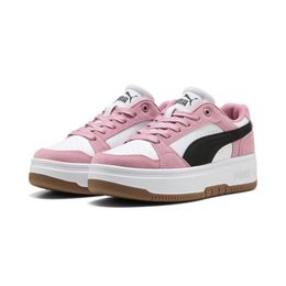 Puma Damen Sneaker "REBOUND FEMME LOW SD", Gr. 42, weiß, Leder, mehrfarbig, Schuhe
