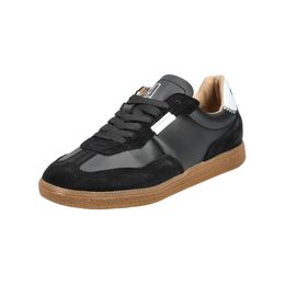 Steve Madden Damen Plateausneaker "Steve Madden Sneaker Leder", Gr. 37, schwarz, Leder, Schuhe
