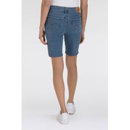 Levi's LEVI'S Damen Shorts "SHAPING BERMUDA", blau, Gr. 31, unifarben, Web, Obermaterial: 80% Baumwolle, 19% Polyester, 1% Elasthan, Hosen, Sommerhose im
