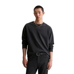 Marc O'Polo Herren Sweatshirt "aus soft-touch Bio-Baumwolle", schwarz, Gr. S, MARC O'POLO DENIM, unifarben, Obermaterial: 100% Baumwolle, Sweatshirts