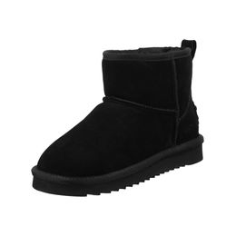 Mustang Shoes Damen Stiefelette "Mustang Shoes Stiefelette Leder", Gr. 41, schwarz, Leder, Schuhe