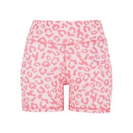 Karl Kani Damen Radlerhose "Karl Kani Retro Leo Cycling Shorts"rose, pink, Gr. L, animal-print, 94% Polyester, 6% Elasthan, Hosen