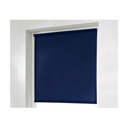 Seitenzugrollo K-home, B:40cm H:150cm, blau, Polyester, Rollos, "Thermo Klemmfix-Rollo", 1 St&uuml;ck