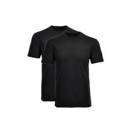 Ragman Damen T-Shirt "T-Shirt 2er Pack", schwarz, Gr. XL, Obermaterial: 100% Baumwolle CO., Shirts