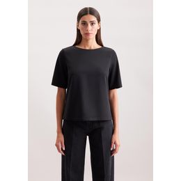 Seidensticker Damen Schlupfbluse, schwarz, Gr. 36, unifarben, 100% Polyester, Blusen, 1/2 Uni