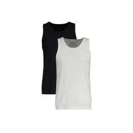 Gant Herren Unterhemd "Unterhemd TANK TOP 2-PACK 2er Pack", Gr. L, schwarz, Obermaterial: 95% Baumwolle CO. 5% Elasthan EL., Unterhemden