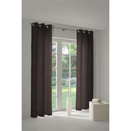 Vorhang WIRTH, B:132cm H:180cm, lila, Jacquard, Obermaterial: 75% Polyester, 25% Baumwolle, Wohnzimmer, Gardinen, "RICCIA"