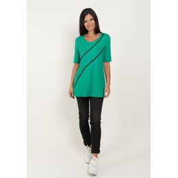 Seidel Moden Damen T-Shirt "Exklusiv bei OTTO", gr&uuml;n, Gr. 50, kontrastfarbene Details, Jersey, Obermaterial: 95% Viskose, 5% Elasthan, Shirts, mit