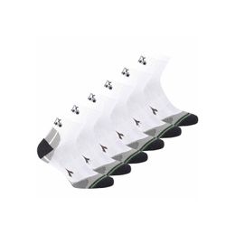 Diadora Herren Kurzsocken "Socken 6er Pack", Gr. 43, wei&szlig;, Obermaterial: 56% Polypropylen PP. 22% Baumwolle CO. 19% Polyester PES. 3% Elasthan EL.,