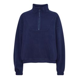 North Bend Damen Strickfleece-Pullover "fleece NBConza", blau, Gr. 40, Obermaterial: 100% Polyester PES., Pullover