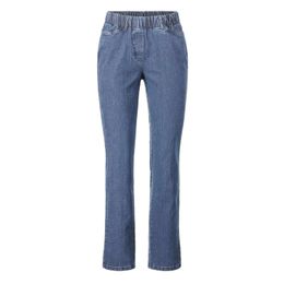GOLDNER Damen Regular-fit-Jeans "Klassische Jeansschlupfhose LOUISA", blau, Gr. 40, Obermaterial: 78% Baumwolle CO. 20% Polyester PES. 2% Elasthan