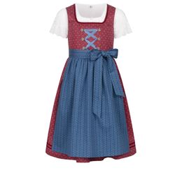 Nübler NÜBLER Mädchen Dirndl "Kinderdirndl Gesr", rot, Gr. 92, Obermaterial: 100% Baumwolle CO., Kleider