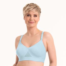 Anita MATERNITY Damen Still-BH "Seamless", Gr. XL, grün, Stoff, Obermaterial: 92% Polyamid, 8% Elasthan, clean, matt, unifarben, Basic, BHs,
