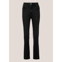 Madeleine Mode MADELEINE Damen Regular-fit-Jeans "Jeans Modische Five-Pocket-Jeans"schwarz, denim, Gr. 36, Obermaterial: 89% Baumwolle CO. 9% Polyester PES. 2%