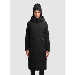 Khujo Damen Steppmantel "DAIRI", schwarz, Gr. L, unifarben, Steppware, Obermaterial: 90% Polyester, 10% Elasthan. Futter: 100% Nylon. Wattierung: