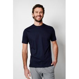 DESOTO Herren T-Shirt "Jersey T-Shirt Rundhalsausschnitt halbarm", blau, Gr. M, unifarben, Jersey, Obermaterial: 100% Baumwolle, Shirts, Mit