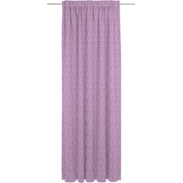 Vorhang Adam, B:142cm H:255cm, lila, Jacquard, Baumwolle, Wohnzimmer, Gardinen, "Little Parrot", aus 100% Bio-Baumwolle