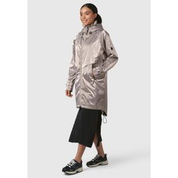 Ragwear Damen Langmantel "Frodik Shine", grau, Gr. XS, Obermaterial: 100% Nylon; Innenfutter: 100% Polyester, M&auml;ntel, oversized Damen Parka im