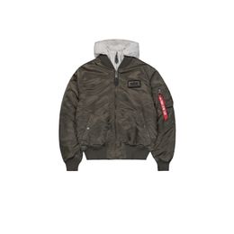 Herren Bomberjacke "MA-1 D-Tec", grau, Gr. S, Alpha Industries, Obermaterial: 100% Nylon, Futter: 100% Nylon, Kapuze: 75% Baumwolle, 25% Polyester,