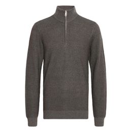 Blend Herren Troyer "Troyer BHMGOMAZA", grau, Basic, Gr. S, unifarben, Feinstrick, Obermaterial: 100% Baumwolle CO., Pullover