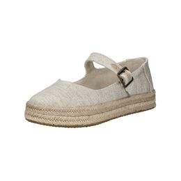 Toms Shoes TOMS Damen Riemchenballerina "TOMS Ballerinas Textil", Gr. 36,5, beige, Textil, Schuhe