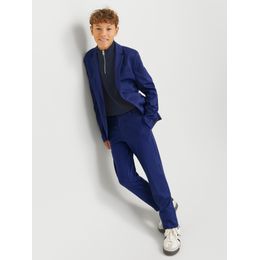 Jack & Jones Jungen Anzug "JJEJAXON sorgt für stylischen Look mit optimaler Passform", blau, Gr. 128, JACK & JONES JUNIOR, unifarben, Jersey, Obermaterial: 79%