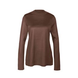 GOLDNER Damen Strickpullover "Unkomplizierter Stehbundpullover", beige, Gr. 38, Obermaterial: 100% Polyacryl PAN., Pullover