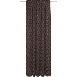 Vorhang Adam, B:142cm H:225cm, bunt, Jacquard, Baumwolle, Wohnzimmer, Gardinen, "Feathers", aus 100% Bio-Baumwolle