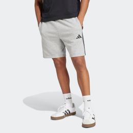 Herren Shorts "M 3S FT SHO", grau, Gr. L, adidas Sportswear, Obermaterial: 55% Baumwolle, 36% Polyester, 9% Viskose, Hosen