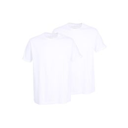 Tom Tailor Herren T-Shirt "T-Shirt Lucky T 2er Pack", wei&szlig;, Gr. XL, Obermaterial: 100% Baumwolle CO., Shirts