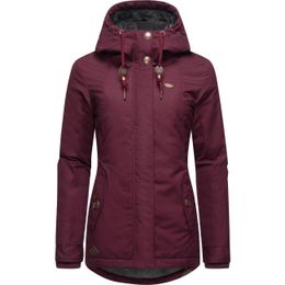 Ragwear Damen Winterjacke "Monade", rot, Gr. M, Obermaterial: 65% Polyester, 35% Baumwolle. Futter: 100% Polyester. Wattierung: 100% Polyester,