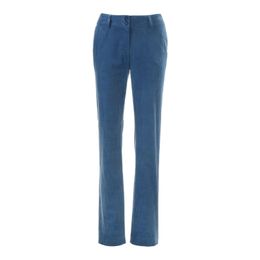 Madeleine Mode MADELEINE Damen Stoffhose "Cordhose Schlanke Cordhose", blau, Gr. 17, Obermaterial: 100% Baumwolle CO., Hosen
