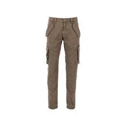 Damen Cargohose "Combat Pant", grau, Gr. 29, Alpha Industries, Obermaterial: 98% Baumwolle, 2% Elastan; Futter: 100% Baumwolle, Hosen