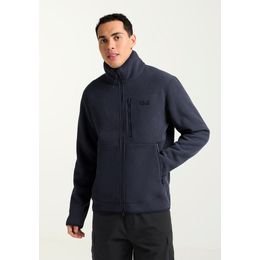 Jack Wolfskin Herren Fleecejacke "LAKE RIDGE JKT M", blau, Gr. M, Obermaterial: 100% Polyester. Futter: 100% Polyester, Jacken