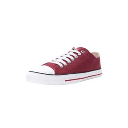 Ethletic Damen Sneaker "Trainer White Cap Lo Cut", Gr. 36, rot, Obermaterial: 100% Baumwolle; Sohle: 100% Naturkautschuk, Schuhe, Keine Angabe