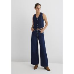 Mavi Damen Weite Jeans "SIENA BUTTON UP", blau, Gr. 27, 100% Baumwolle, Jeans, Wide Leg Jeans