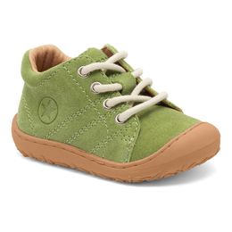 bisgaard Baby Lauflernschuh "barefoot hale l Weite: normal", Gr. 25pear, ambra, Veloursleder, unifarben, Schuhe, Schn&uuml;rschuh, Barfu&szlig;schuh mit LWG
