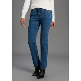 Arizona Damen Gerade Jeans "Comfort-Fit", blau, Basic, Gr. 84, Jeans, Obermaterial: 98% Baumwolle, 2% Elasthan, Jeans, High Waist