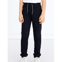 name it Jungen Jogginghose "NKMSWEAT f&uuml;r Jungen mit verstellbarem Bund und Kordelzug", schwarz, Gr. 170, unifarben, Sweatware, Obermaterial: 80%